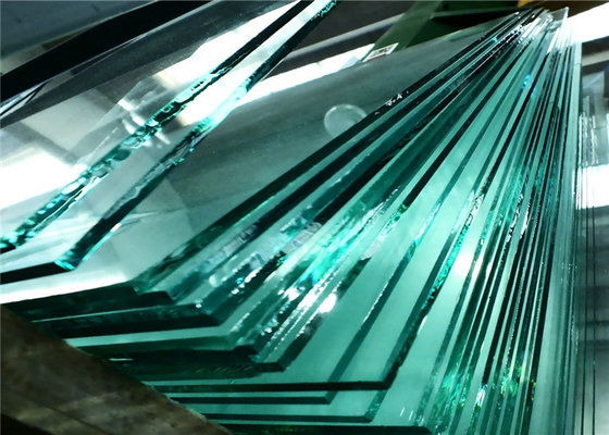 Clear Thick Float Glass , Toughened Float Glass With Good Optical Degree