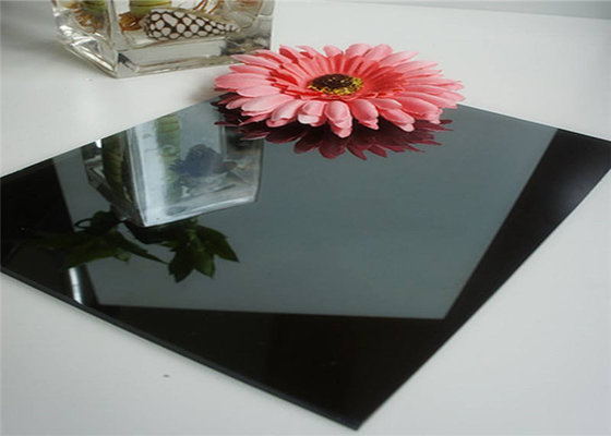 4mm - 8mm Thickness Black Reflective Glass / Clear Reflective Glass For Schools