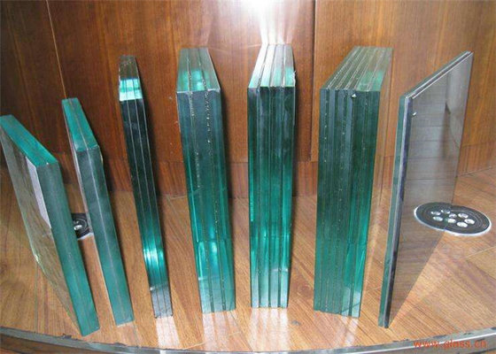 Bullet Proof Laminated Security Glass / Clear Laminated Glass For Bank