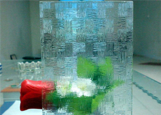 Economical Decorative Patterned Glass / Figured Glass With 3mm - 8mm Thickness